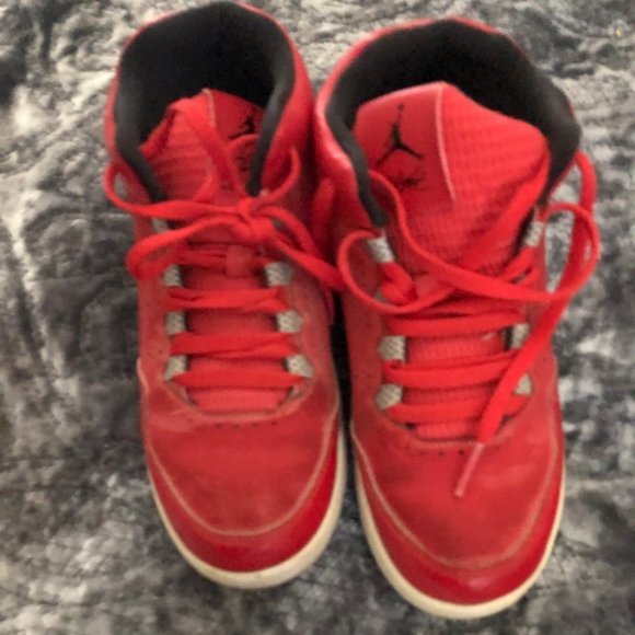 Jordan | Shoes | Flight Jordan Red High Tops | Poshmark